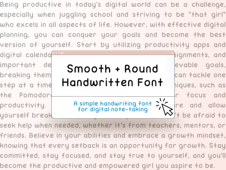 Smooth and Round Handwritten Font, Handwriting Fonts, Handwritten Fonts ...