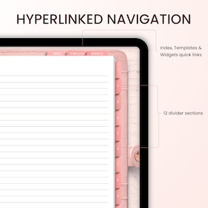 Digital Notebook for Ipad, 12 Tabs Notebook, iPad Realistic Notebook ...