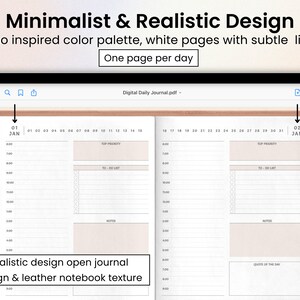 Digital Daily Planner for Goodnotes, Planner for Goodnotes, Realistic ...