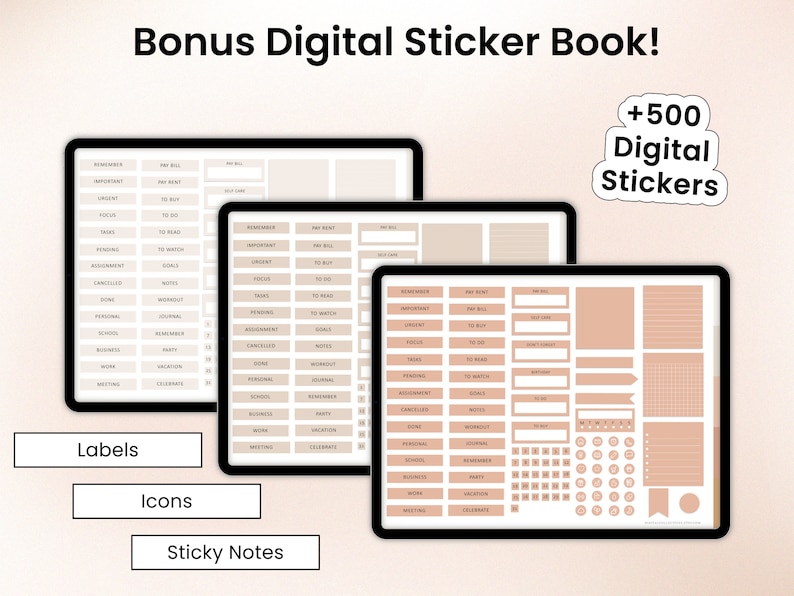 Digital Daily Planner 365 Daily Goodnotes Planner Ipad - Etsy