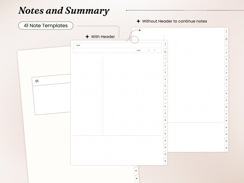 Digital Student Notebook Bundle: iPad Notetaking Templates (PDF) - Etsy