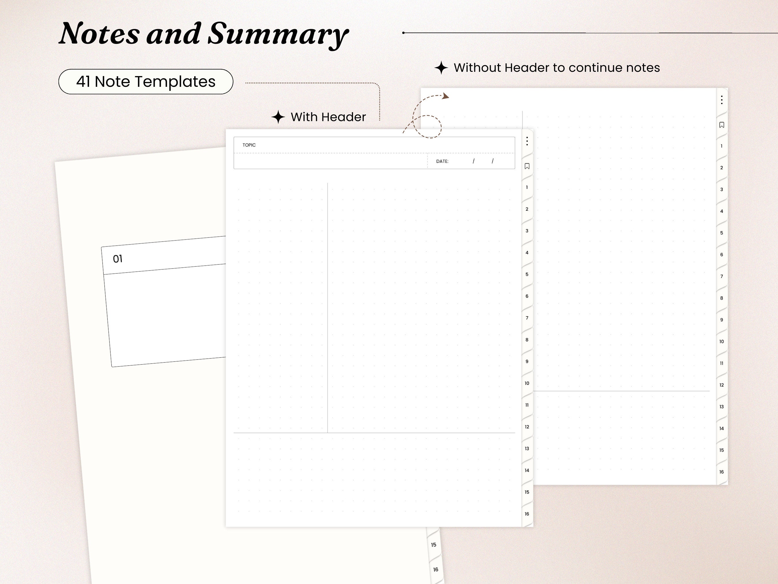 Digital Student Notebook Bundle: iPad Notetaking Templates (PDF) - Etsy