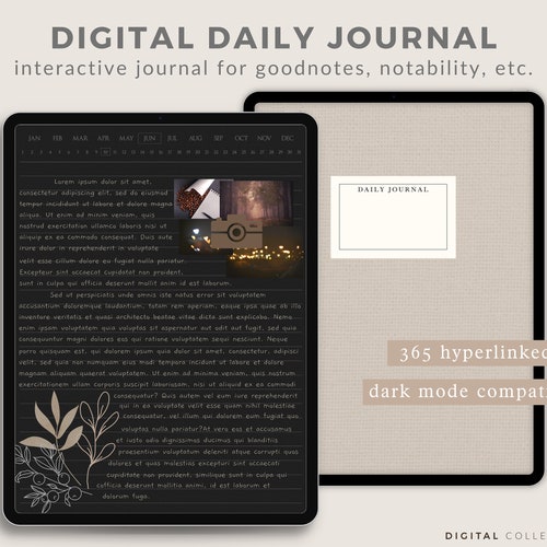 Digital Planner Dark Mode for Goodnotes/notability - Etsy