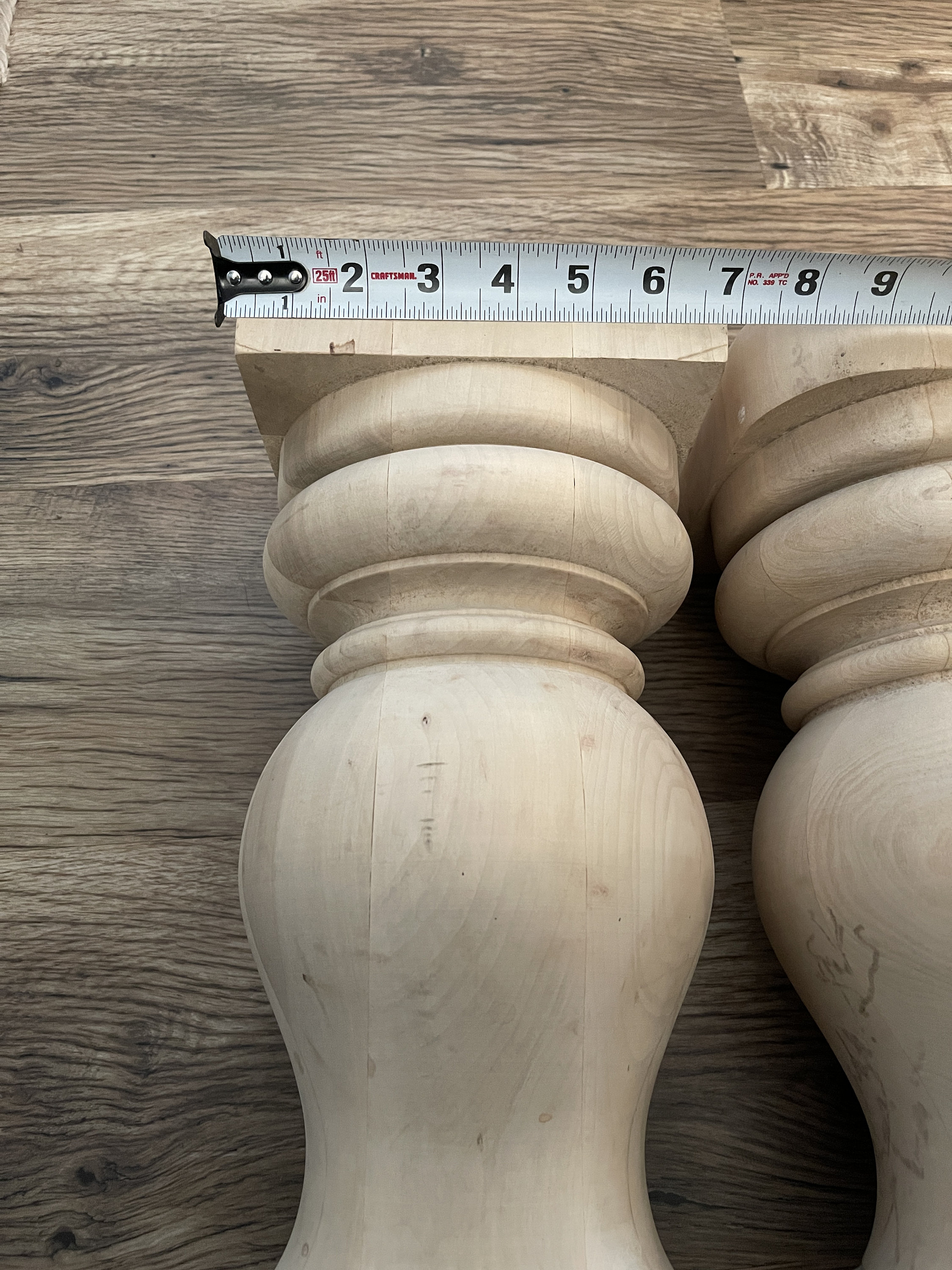 Hand Spun Wooden Legs Coffee Table Legs 7x17 Chunky Table - Etsy