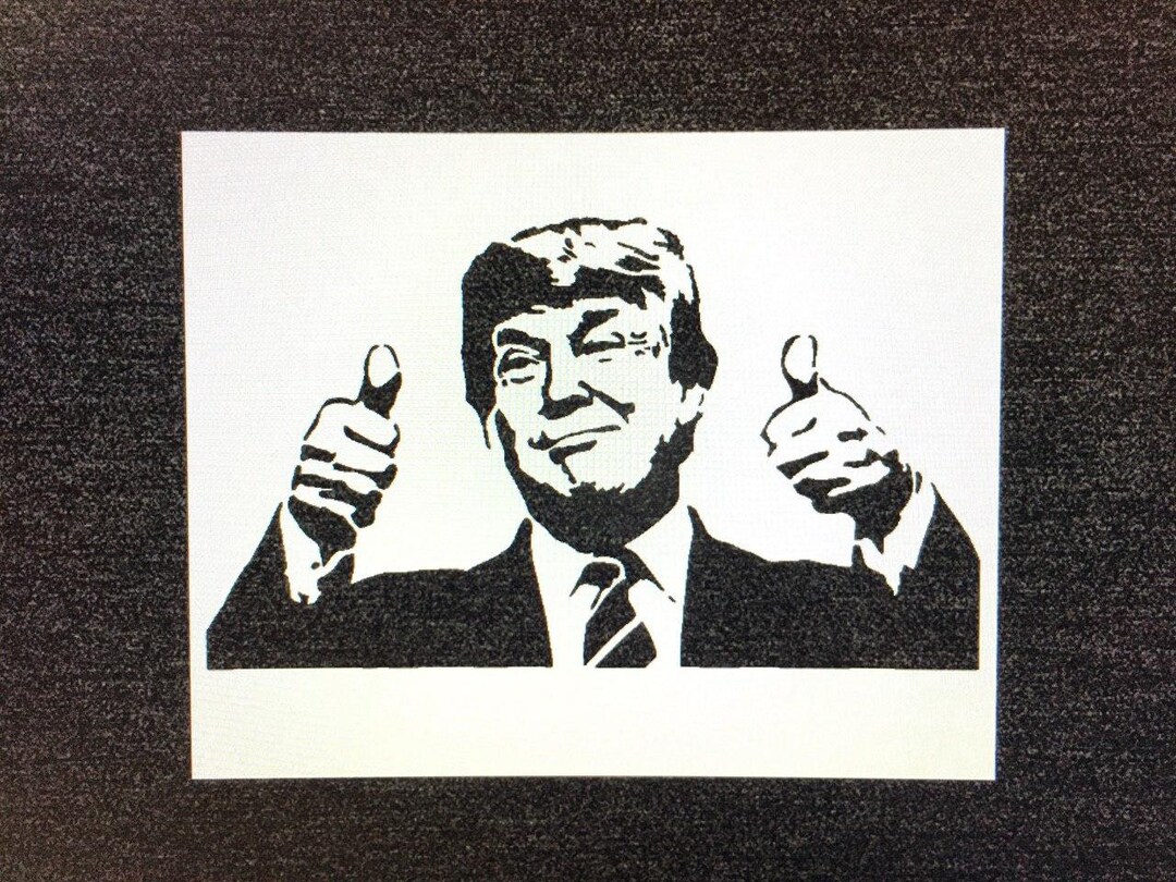 Trump Stencil - 11x8.5 - 11x13.9 - Etsy