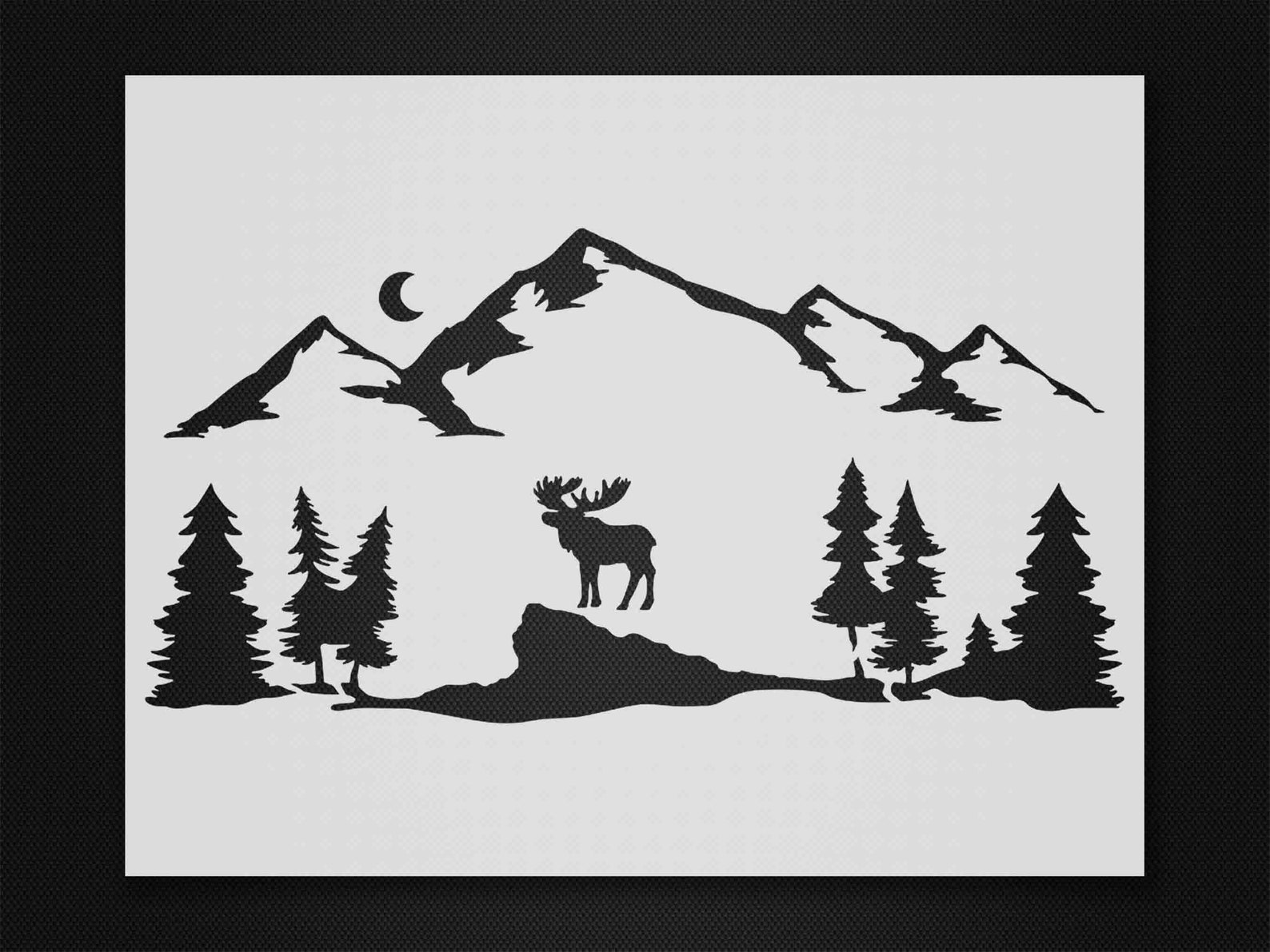 Moose Stencil - Reusable&durable Mylar - 10 Mil - Etsy