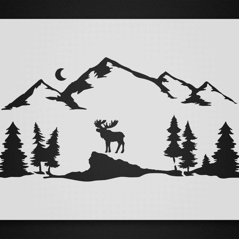 Moose Stencil - Etsy UK