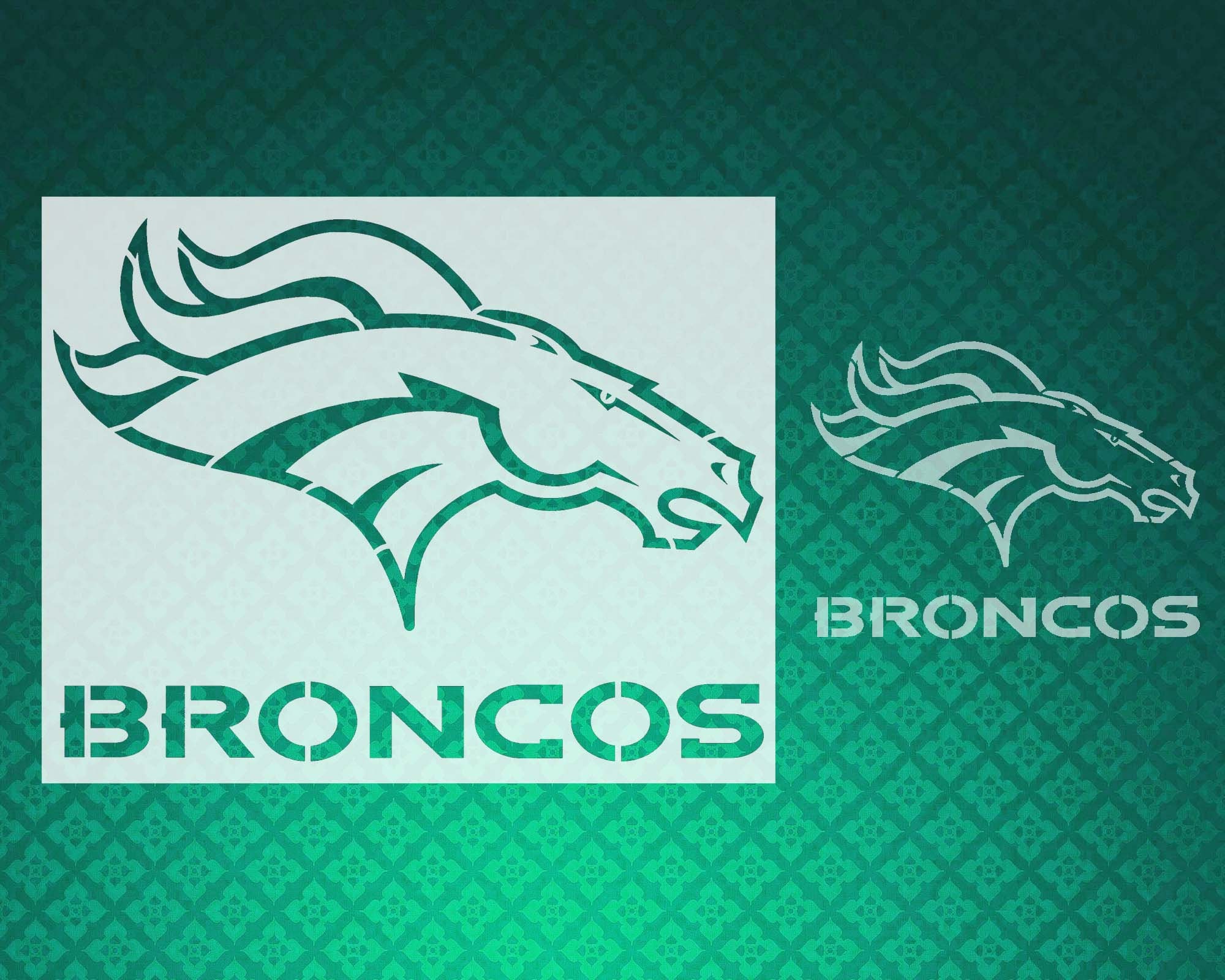 Broncos Pumpkin Stencil