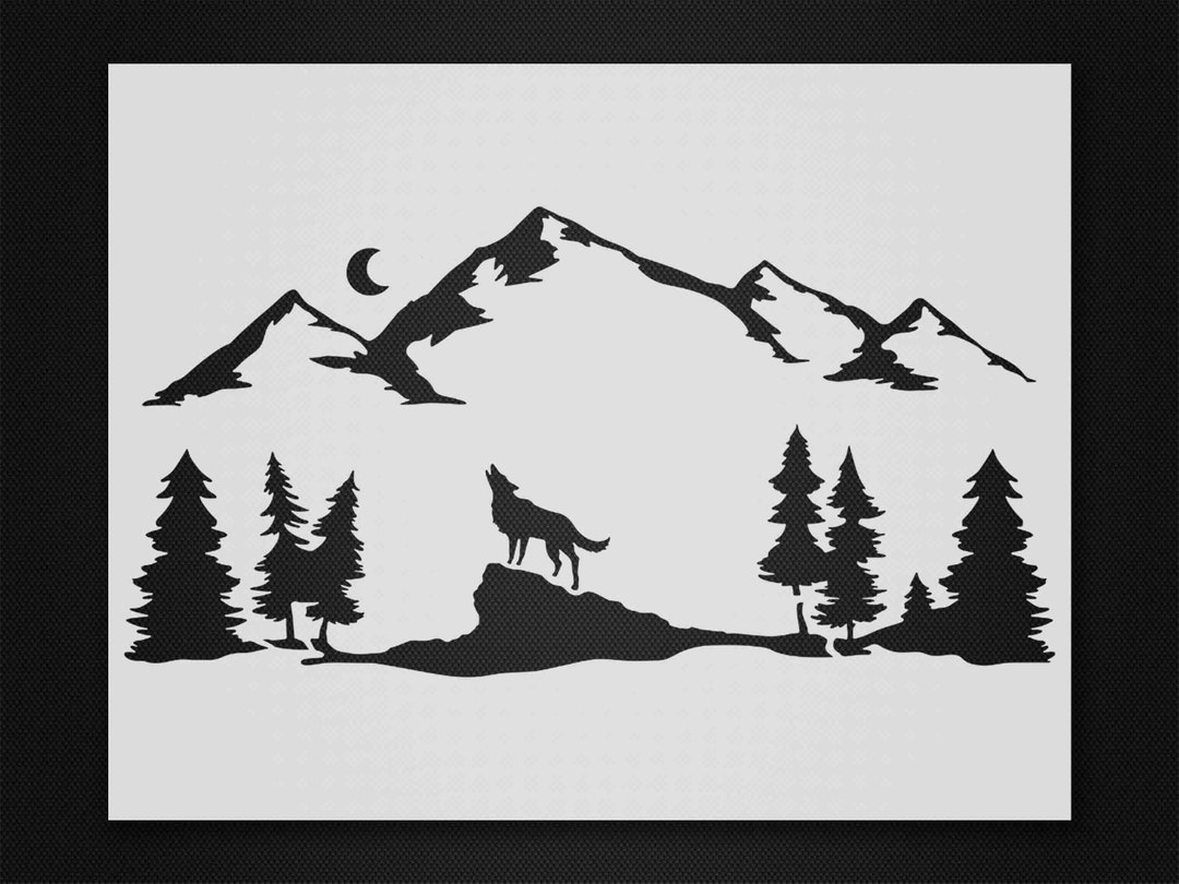 Wolf Stencil - Reusable&durable Mylar - 10 Mil - Etsy