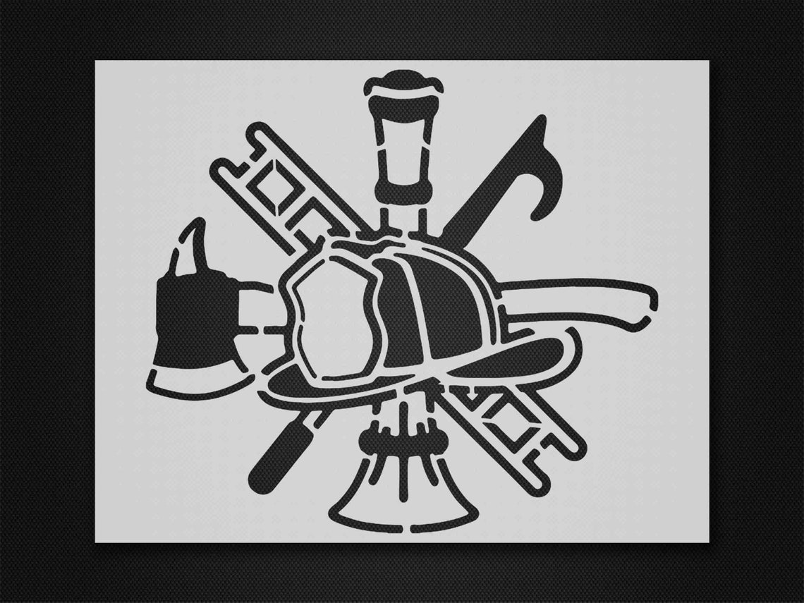 Fire Department Stencil Reusable&durable Mylar 10 Mil | Etsy