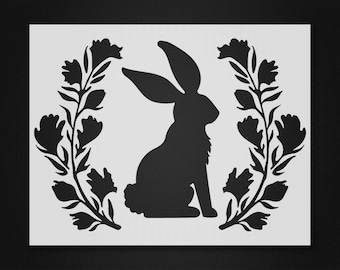 Rabbit Stencil | Etsy