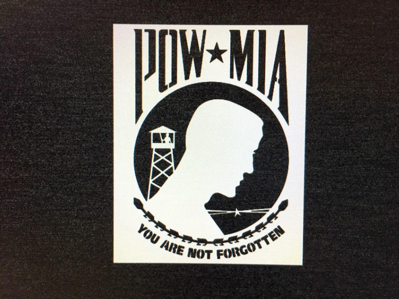 Pow Mia Stencil - 11x8.5 - 11x13.9 - Etsy