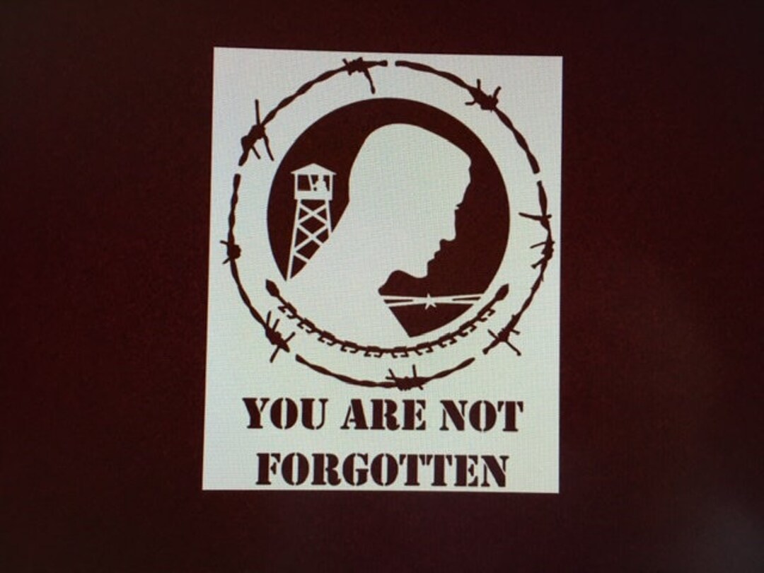 POW MIA Stencil - 11x8.5 - 11x13.9 - Etsy