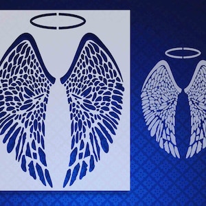 Angel Wings Stencil 11x8.5 11x13.9 | Etsy
