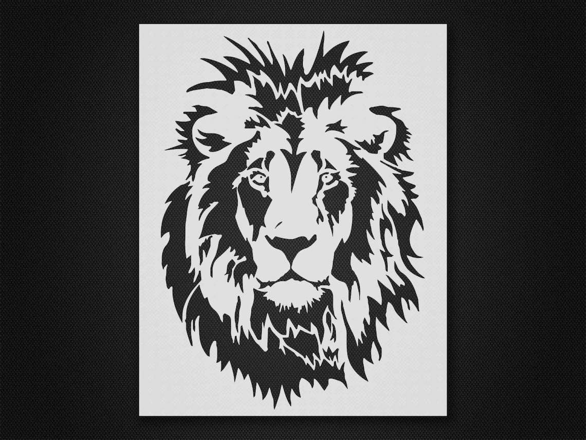 Pochoir lion - Reusable&Durable Mylar - 10 mil - Etsy France
