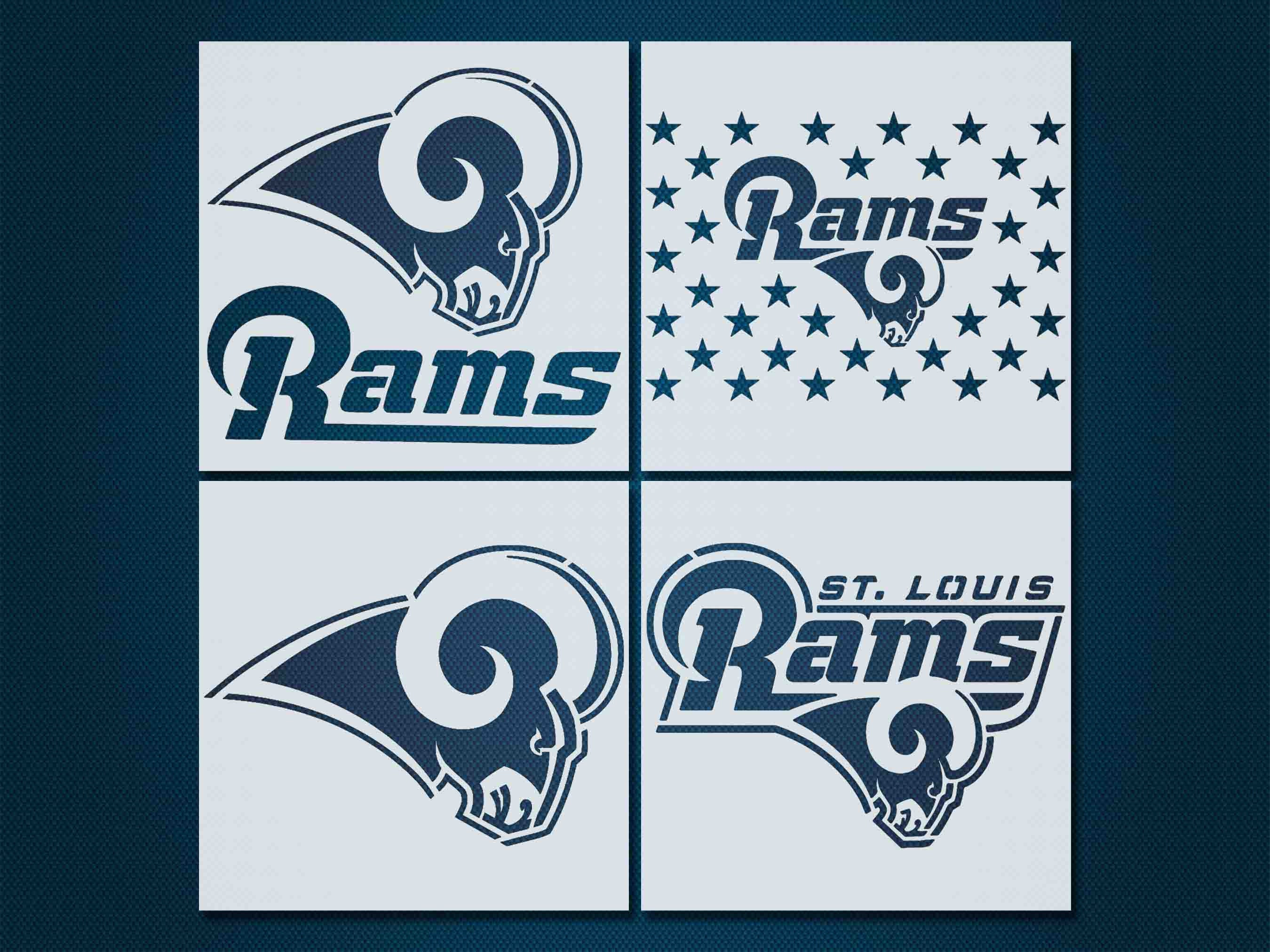 Rams stencil Reusable&Durable Mylar 10 mil 254 micron | Etsy