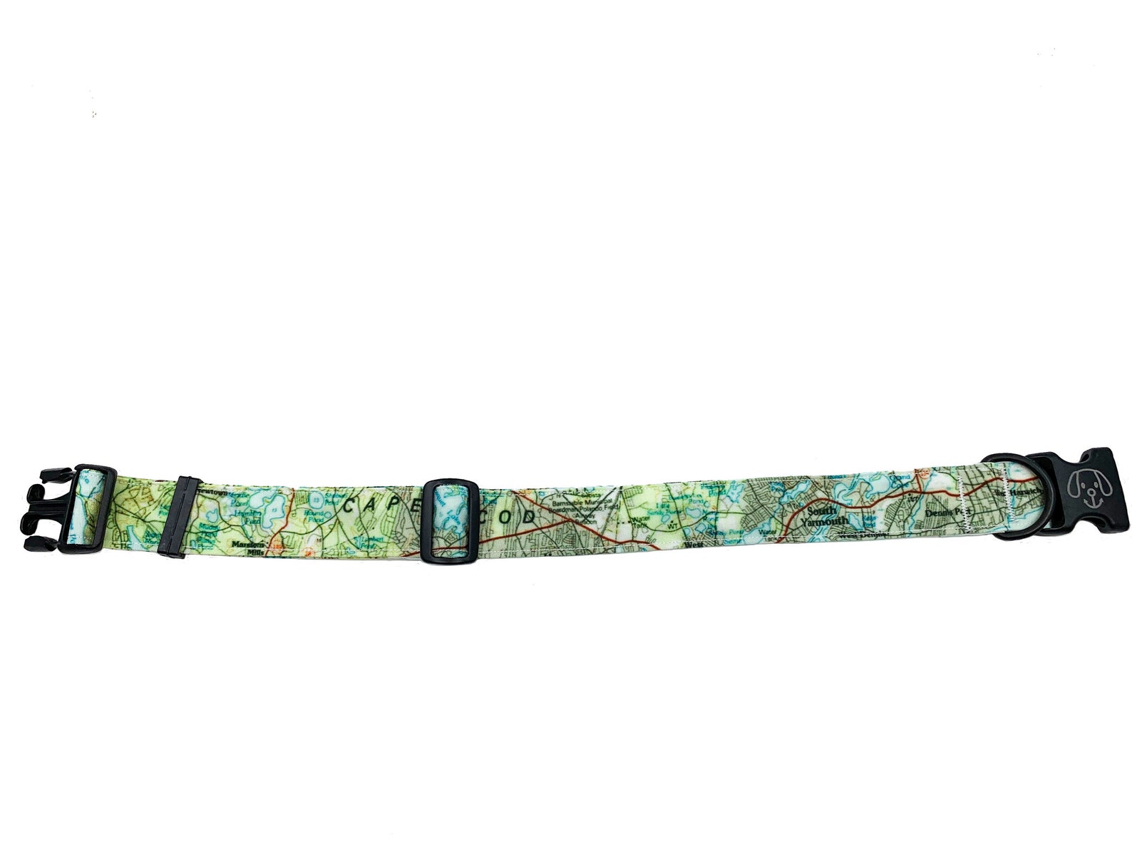 Cape Cod Chart Dog Collars // Made From Recycled Water Bottles | Etsy