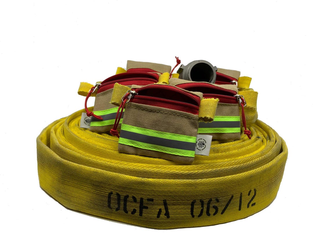 Recycled Firehose Zipper Pouch: Handmade Kevlar Firefighter Gift - Etsy