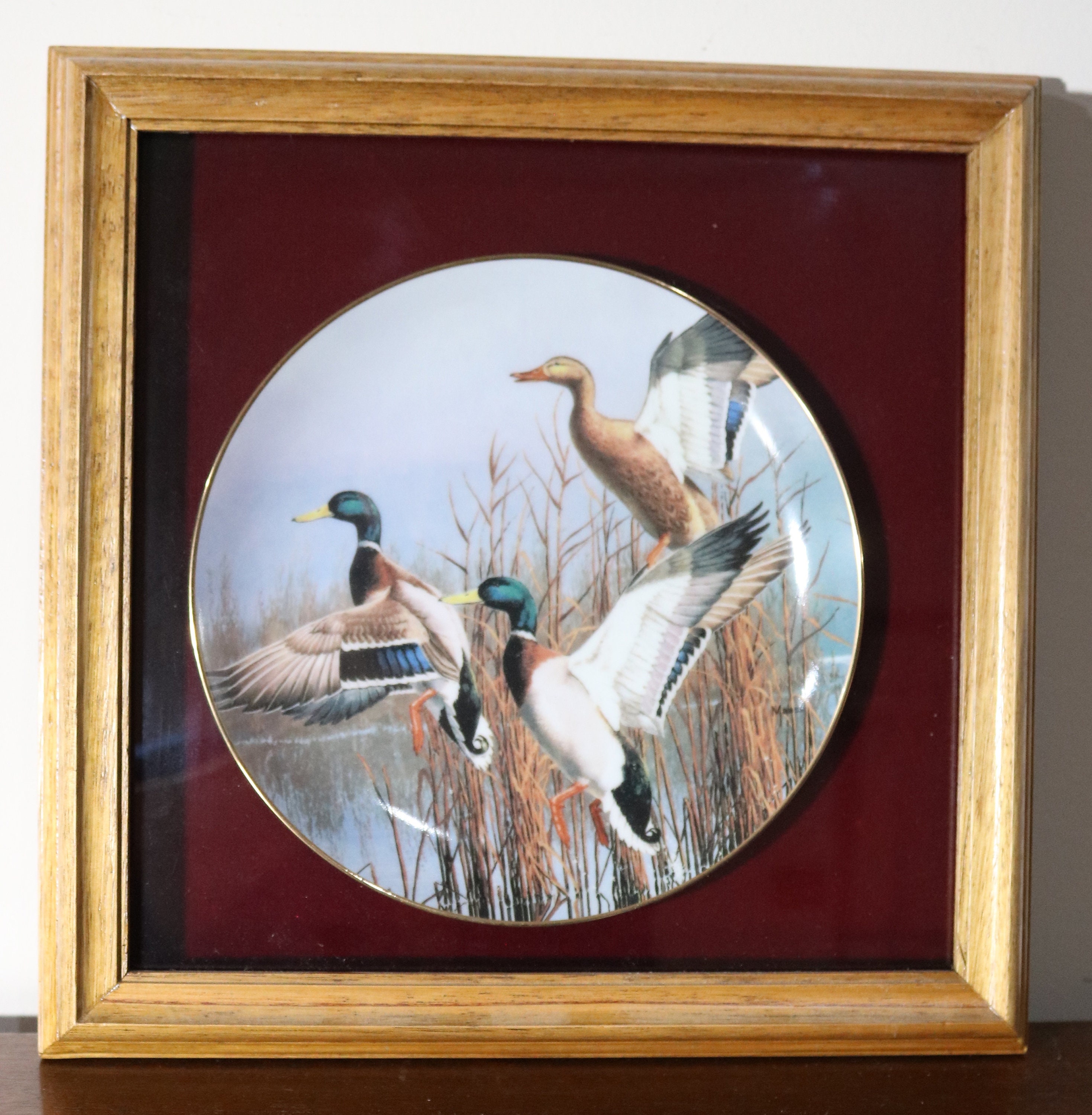Vintage 1988 Mallard Plate by David Maass From the Collection Titled ...
