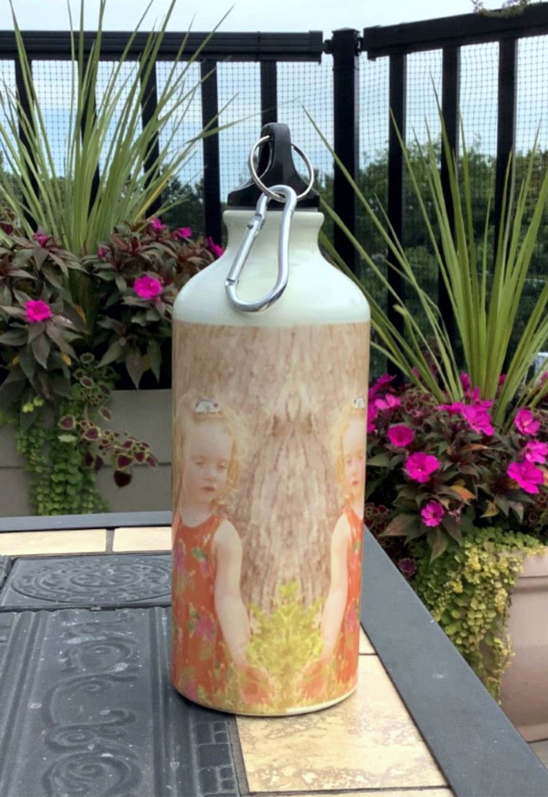 Personal Photo Wrap Around Water Bottle - Etsy