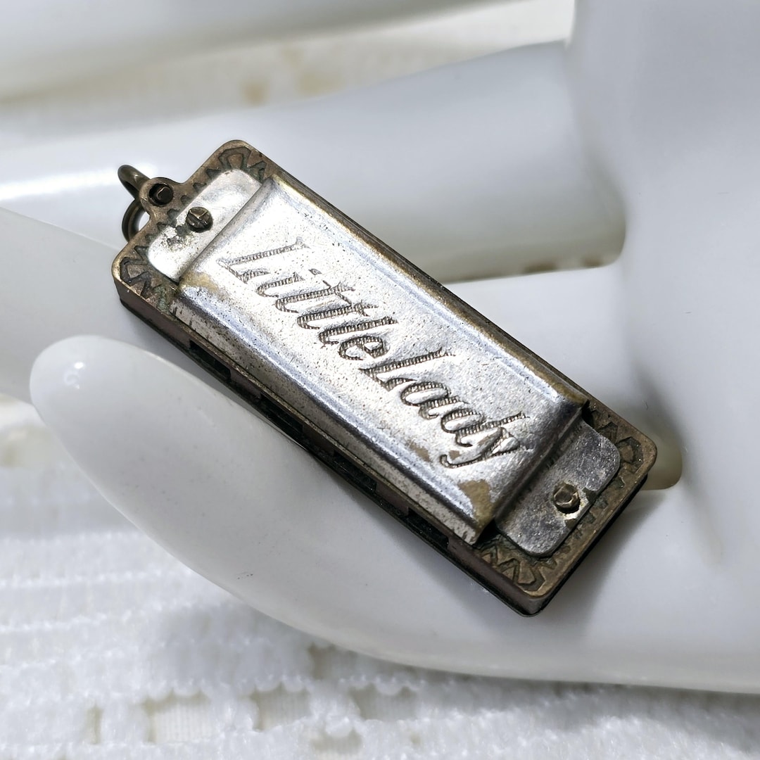 Vintage Miniature Hohner Little Lady Harmonica Key Chain or Pendant ...