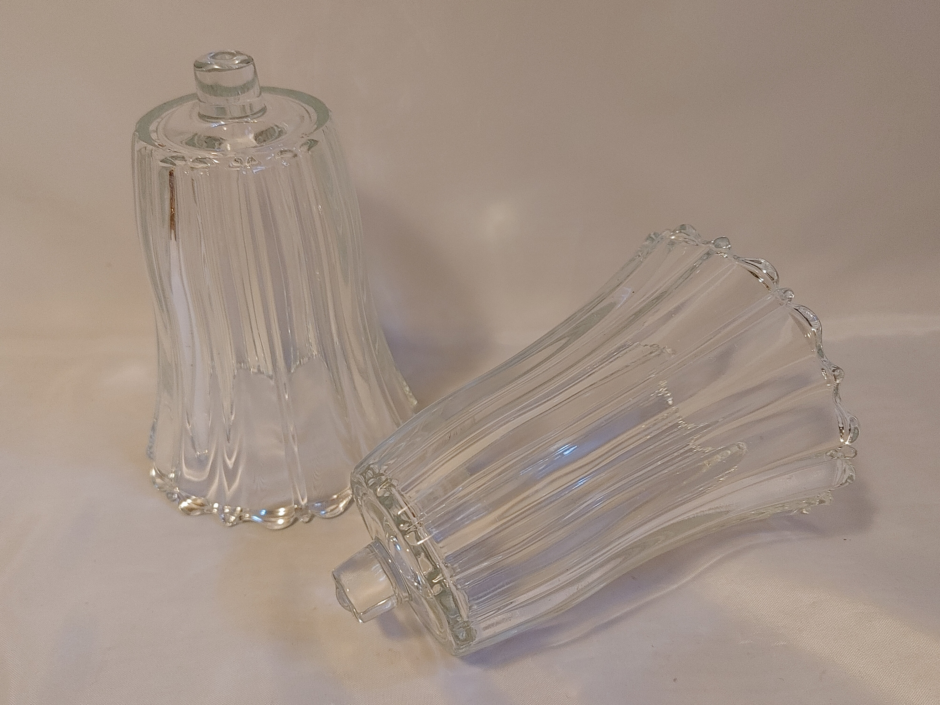 Set Of 2 Vintage Glass Peg Votive Cup Candle Holders 5 | Etsy