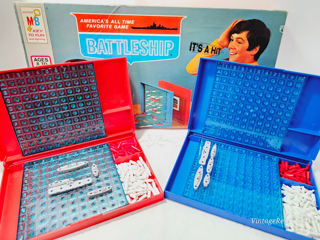 Vintage 1971 BATTLESHIP Board Game Milton Bradley Battleship Classic ...