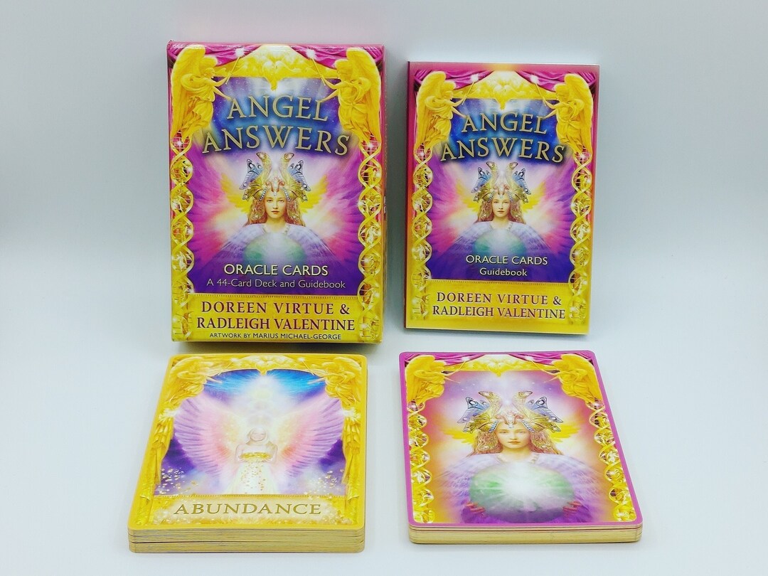 RARE OOP Angel Answers Oracle Cards by Doreen Virtue and Radleigh ...