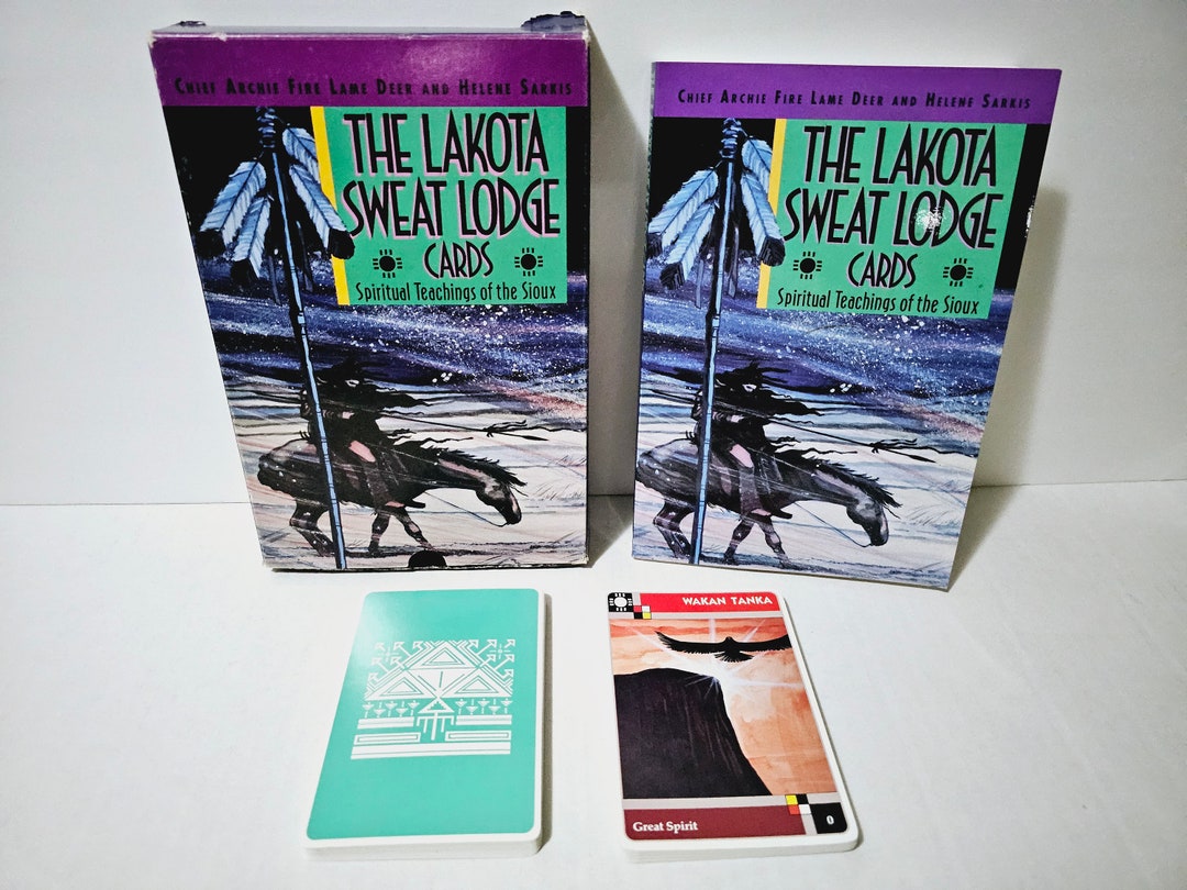 RARE OOP Tarot the Lakota Sweat Lodge Spiritual Teachings Cards and ...