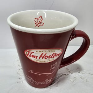 Vintage Tim Hortons /no 010 Red TIMS Coffee Mug Limited Edition 2010 ...