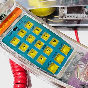 Vintage Clear Transparent Phone 1980s Duophone Land Line Home Phone ...