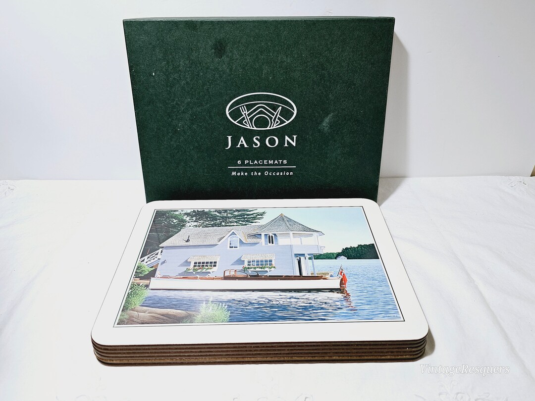 Vintage Table Placemats Set of 6 Summer Dreams Table Mats by Jason New ...