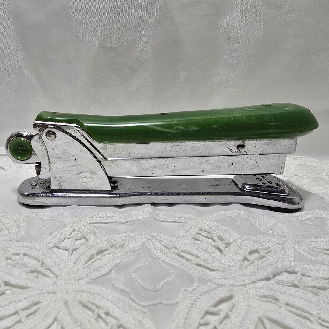 Vintage Ace Liner Stapler Model No. 502 Aceliner With Marble Green ...