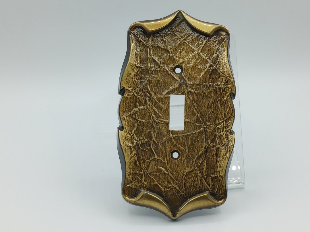 Vintage Brass Wall Light Switch Plate Covers Amerock Carriage House ...