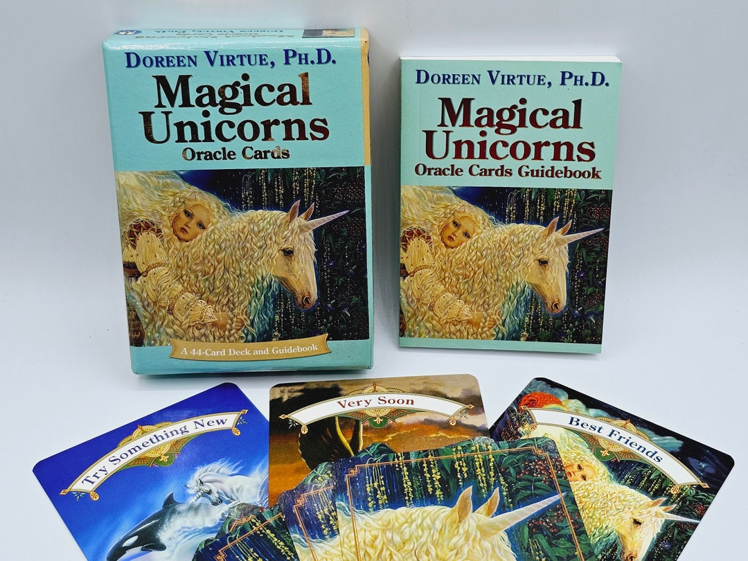 RARE OOP Magical Unicorns Oracle Cards by Doreen Virtue Authentic 44 ...