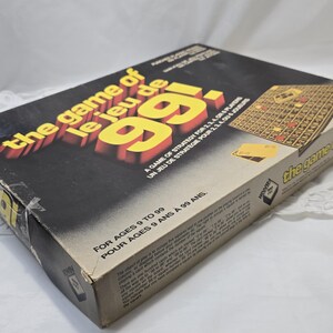 Vintage RARE the Game of 99, Le Jeu De 99 by Irwin Toy 1958 Original ...