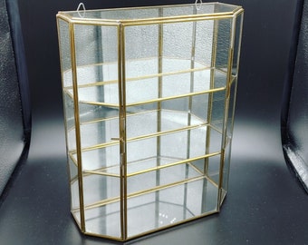 Glass Brass Display Case - Etsy