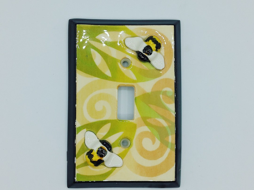 Vintage Bumble Bees Porcelain Wall Light Switch Cover Plate Beautiful ...