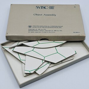 Vintage WISC-III Object Assembly the Psychology Corporation - Etsy
