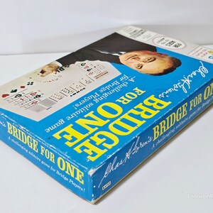 Vintage Goren's 1967 Bridge for One Board Game by Milton Bradley ...