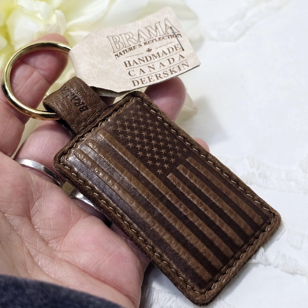 Vintage Niagara Falls Canada Souvenir Keychain With USA Flag Emblem ...