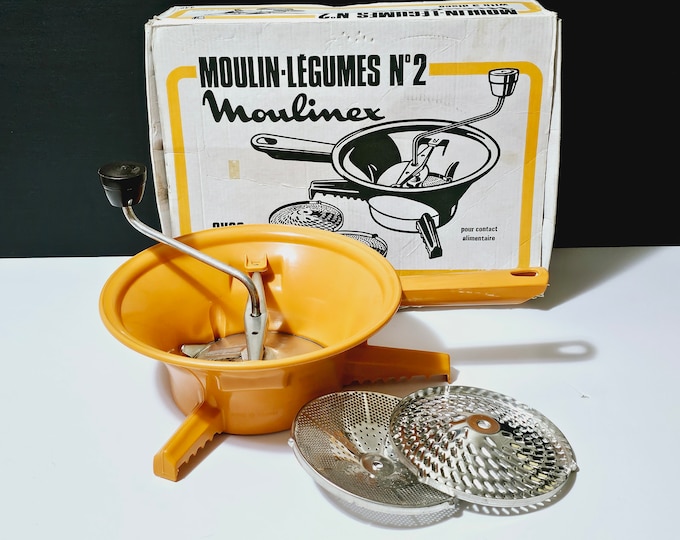 Vintage Moulinex Food Mill With 3 Disc MOULIN-LEGUMES Vegetable Potato ...