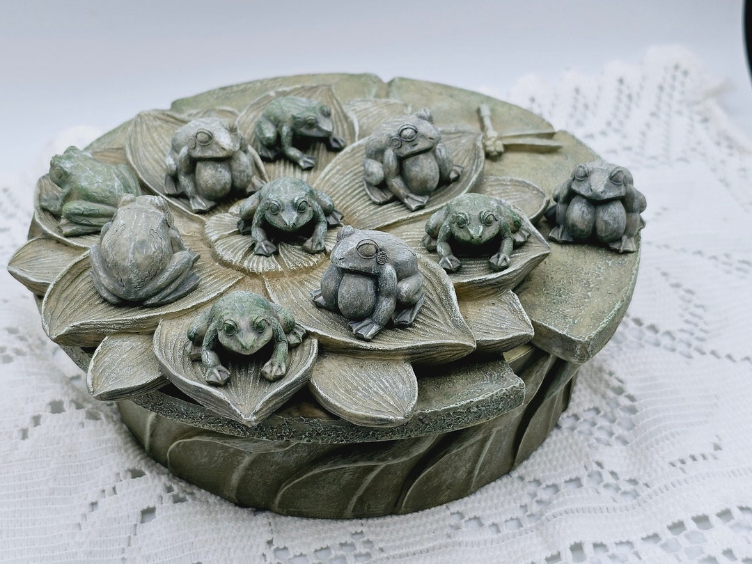 Vintage Rare TIC TAC TOE Game Set Unique Frogs on Lily Pad - Etsy