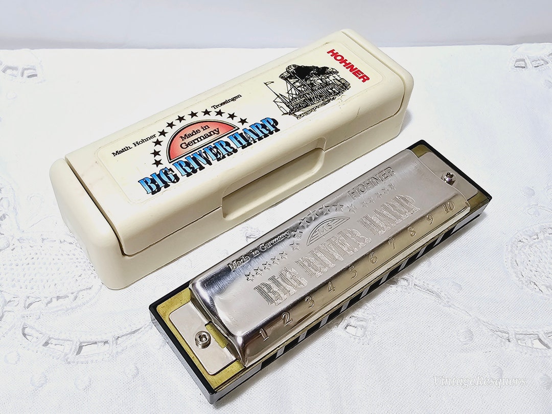 Vintage Hohner Big River Harp Harmonica 10 Holes Beginners Harmonica Mouth Organ Musical ...