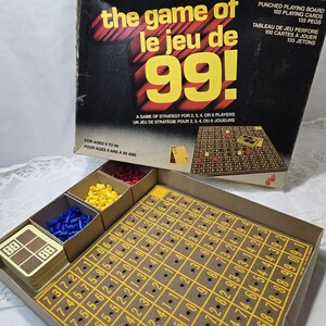 Vintage RARE the Game of 99, Le Jeu De 99 by Irwin Toy 1958 Original ...