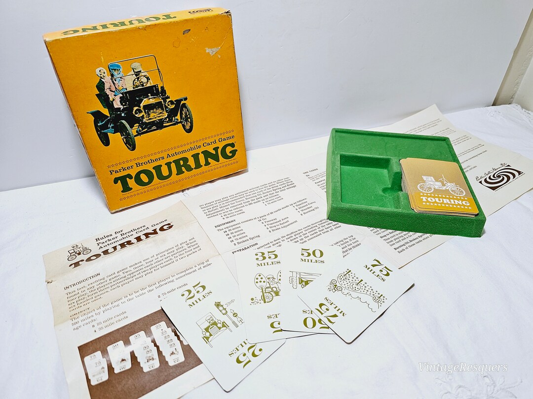 Vintage 1965 TOURING Automobile Card Game by Parker Brothers - Family ...