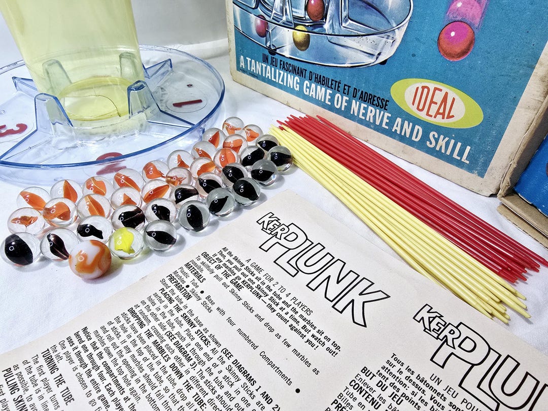 Vintage KER PLUNK Game by Ideal Toy Corp, Toronto, Canada - Game of ...