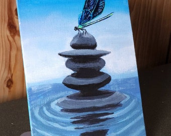 Peaceful Painting. Relaxing Art. Meditation Painting. Water - Etsy