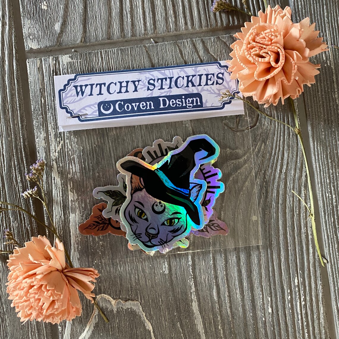 Witchy Stickers | Three Pack of Outdoor Stickers | Holographic Sticker ...