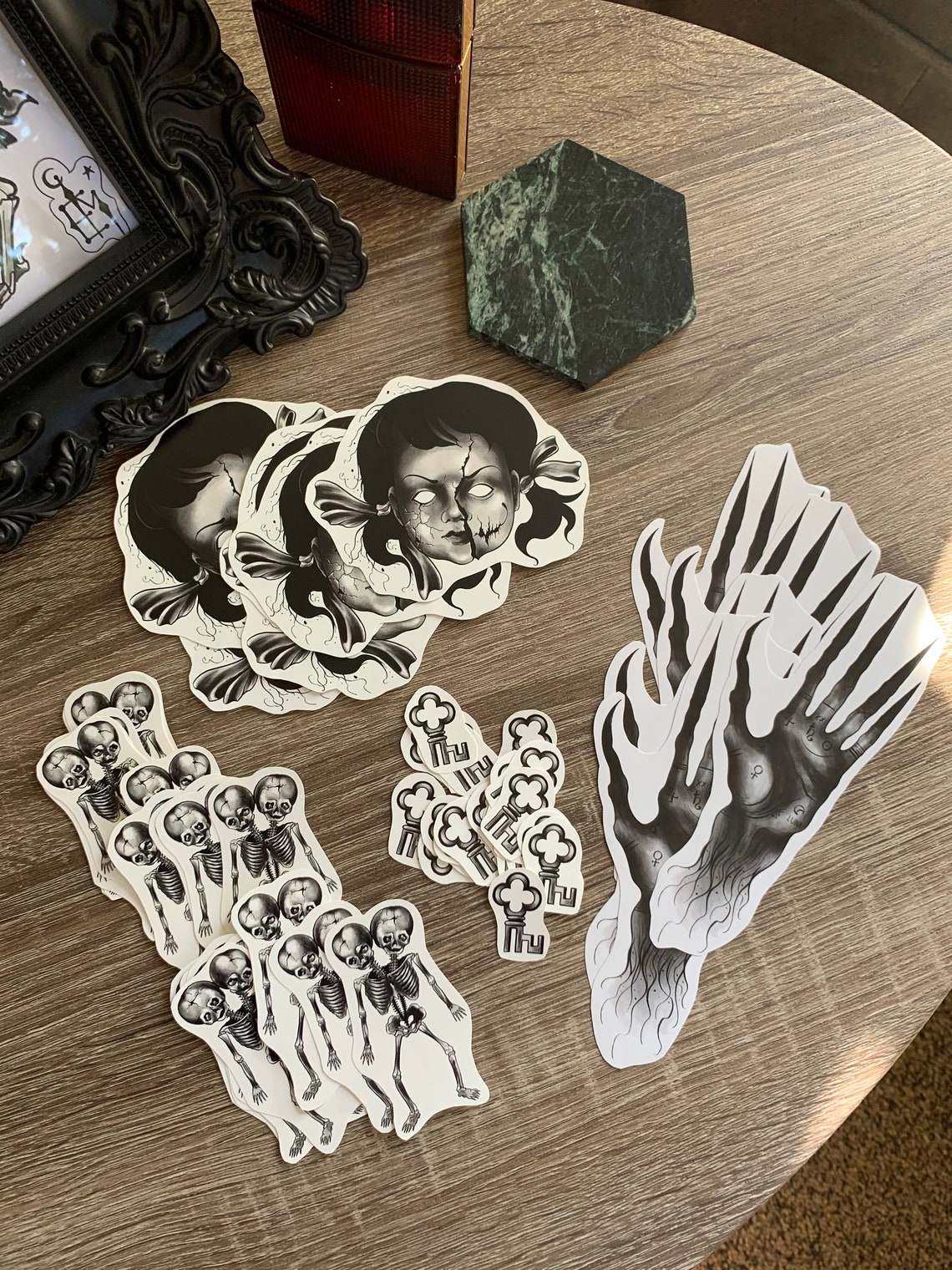 Dark Style Aesthetic Sticker Pack Witch | Etsy